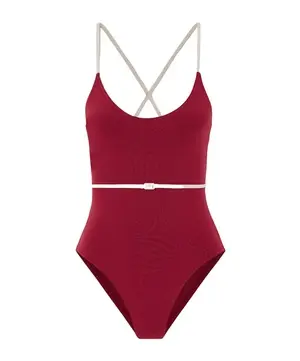 ERES Sharon Belted Two-tone Swimsuit - No