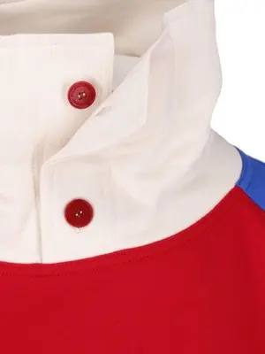 Stella McCartney Smc Crest Panel High-neck Sweatshirt