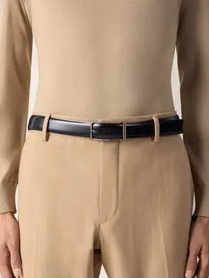Zegna Leather Buckle Belt