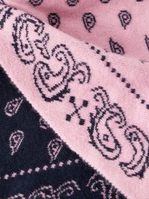 Guest In Residence Paisley-print Knitted Scarf