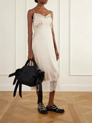 Simone Rocha Crystal-embellished Satin Shoulder Bag - No