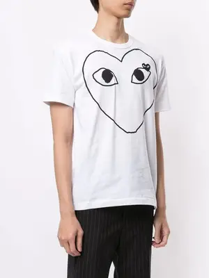 Play Comme Des Garcon Logo Print T-shirt