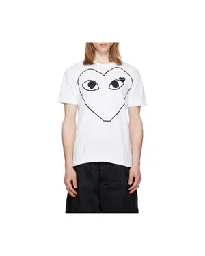 Play Comme Des Garcon Logo Print T-shirt