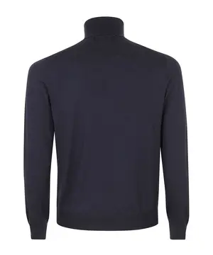 Tagliatore Long-sleeved Knitted Sweater - Blue