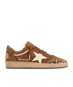 GOLDEN GOOSE Ballstar Suede Sneakers - Black