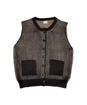 MABLI Ffyn Vest Dark Chocolate/biscotti - Brown