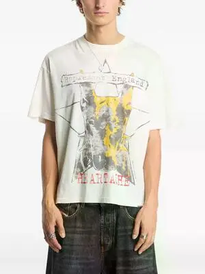 REPRESENT Riot Graphic-print T-shirt - Neutrals