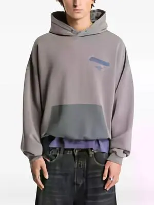 REPRESENT Ransom Logo-print Hoodie - Grey