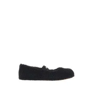 Moon Boot Shearling Ballet Flats - Black