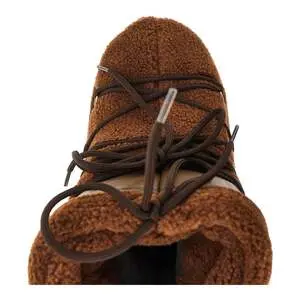 Moon Boot Icon Low Glance' Teddy Boots - Brown