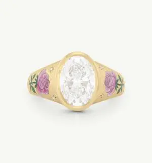 CECE JEWELLERY Blushing Rose Diamond Ring