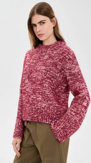 Rag & Bone Marlee Crew Sweater - Red