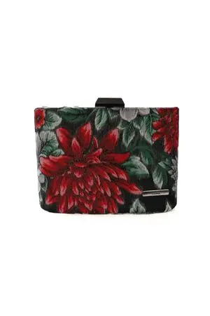 LUNA FASHION HOUSE Floral Clutch Bag, Regina - Red