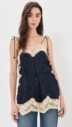 Sea Shay Lace Tie Camisole