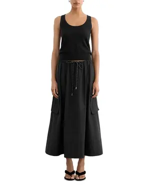 TOCCIN Elodie Cargo Midi Skirt - Jet