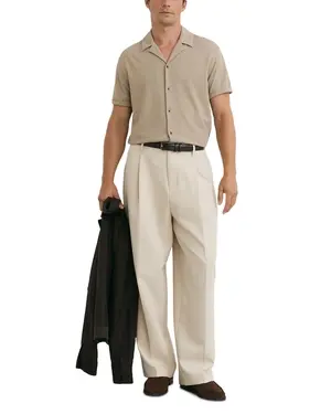 REISS River Textured Short Sleeve Shirt
