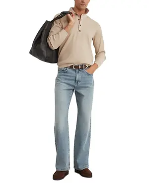 REISS Admiral Long Sleeve Polo Shirt - Stone
