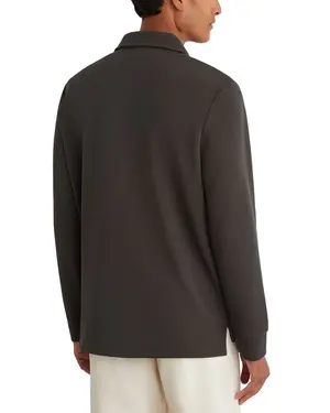 REISS Alba Micro Waffle Knit Polo Shirt