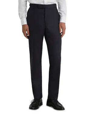 REISS Success Classic Fit Wool Suit Pants - Navy