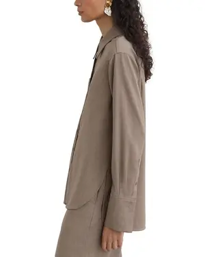REISS Adie Stretch Wool Shirt