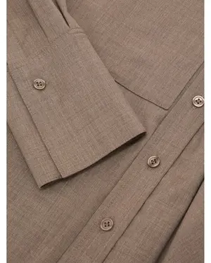 REISS Adie Stretch Wool Shirt