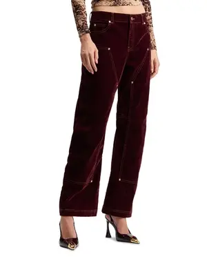 Avec Les Filles High Rise Barrel Leg Carpenter Jeans