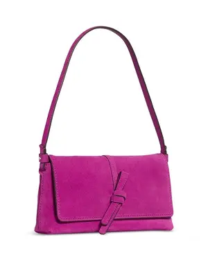 Kate Spade New York Loop Small Flap Suede Shoulder Bag