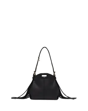 Maje Miss M Micro Leather Shoulder Bag