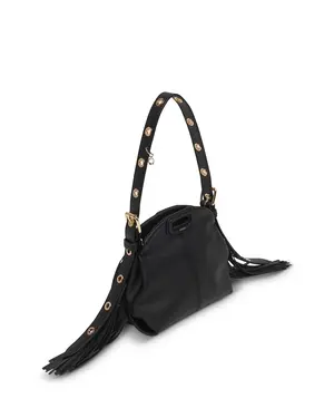 Maje Miss M Micro Leather Shoulder Bag