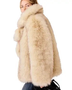 Maje Oversized Faux Fur Coat