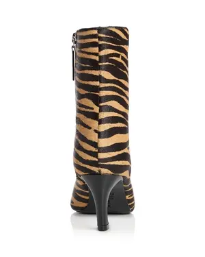 Schutz Lexi Calf Hair Cap Toe Ankle Boots