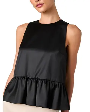 French Connection Carey Satin Sleeveless Top
