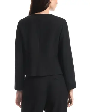 Emporio Armani Collared Stretch Blend Blazer