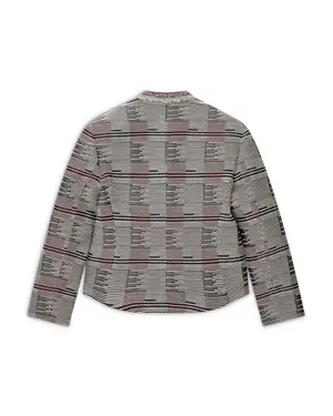 Emporio Armani Jacquard Geometric Patterned Blazer