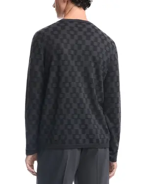 Emporio Armani Virgin Wool Fancy Stitch Sweater