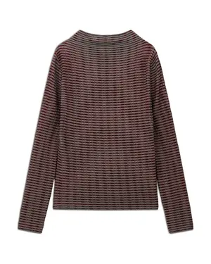 Emporio Armani Striped Jacquard Jersey Sweater