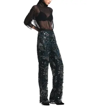 Emporio Armani Sheer Mock Neck Top