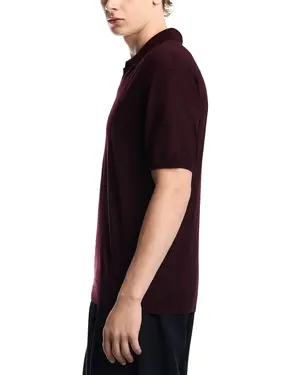 Emporio Armani Wool & Silk Blend Polo Sweater