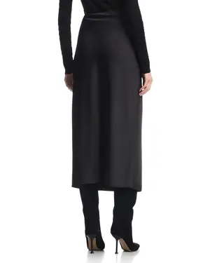 Emporio Armani Satin Pull On Skirt
