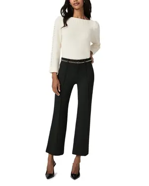Paige Monterey Ponte Cropped Flare Pants