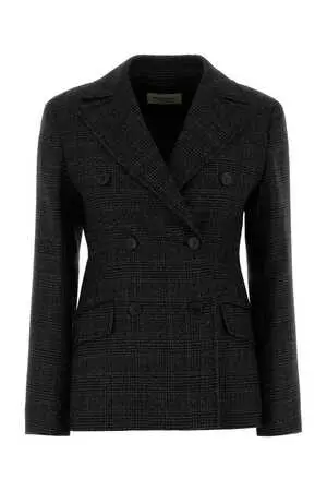 WEEKEND Embroidered Wool Occhio Blazer For - Checked