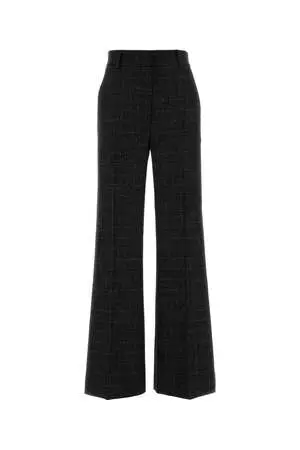 WEEKEND Embroidered Wool Pacca Pants - Checked