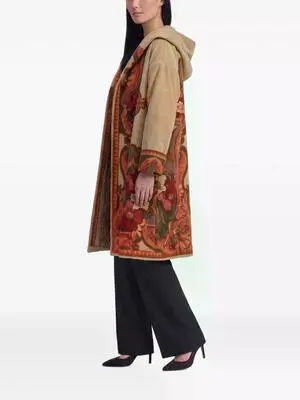 Valentino Garavani Floral-print Hooded Coat