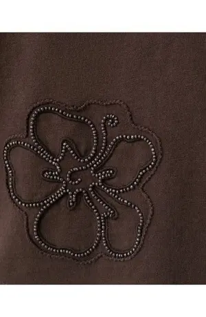 Mango Embroidered Cotton T-shirt