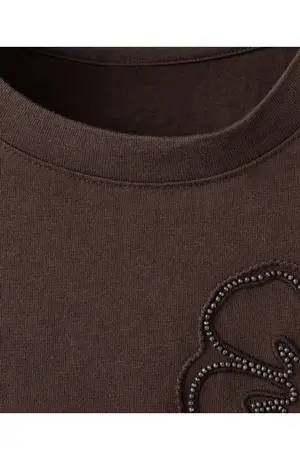 Mango Embroidered Cotton T-shirt