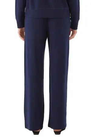 Karen Kane Pintuck Drawstring Wide Leg Sweatpants