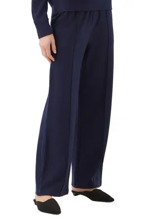 Karen Kane Pintuck Drawstring Wide Leg Sweatpants