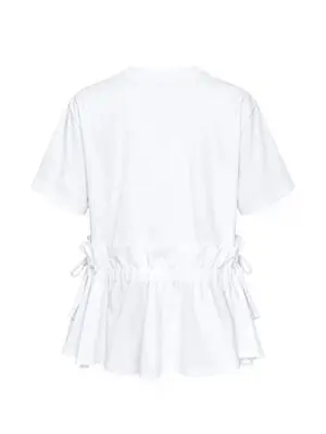 Noir Kei Ninomiya Ruffled Drawstring T-shirt