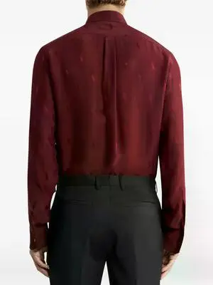 Etro Silk-blend Jacquard Shirt With Fil Coupé Paisleys