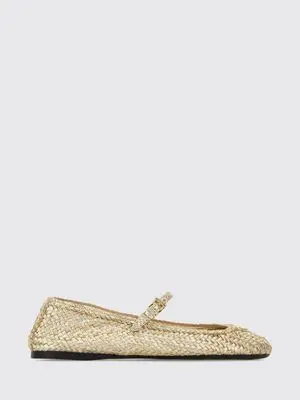 Prada Woven Leather Ballerinas - Silver